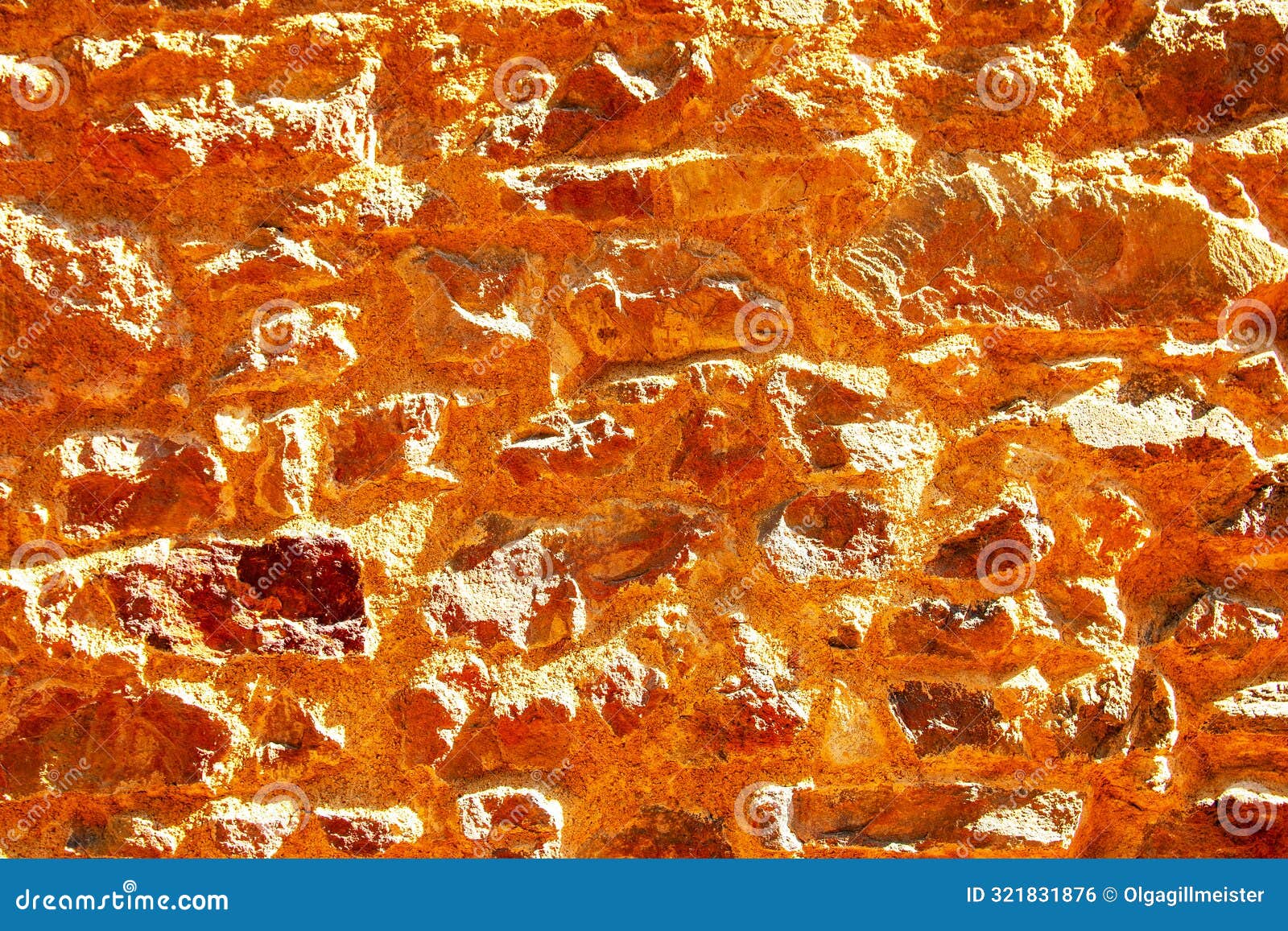 Brown Yellow Texture of a Concrete Wall. Closeup of Brown Background of ...