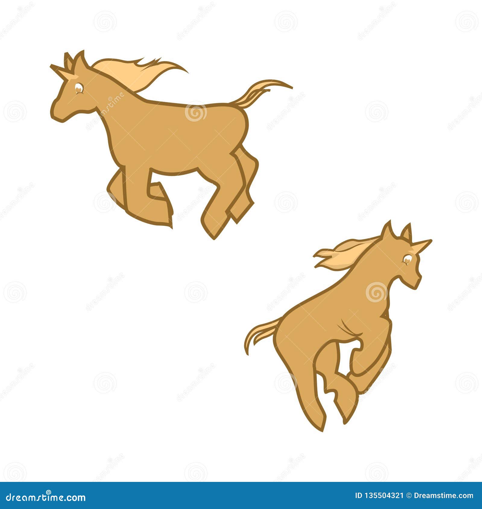 Brownie Little Pony Illustrations Stock Illustrationer - Illustration ...