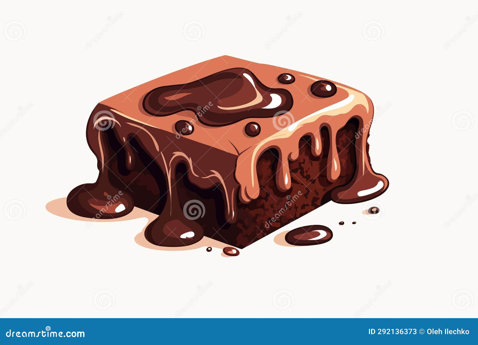 Brownie Vector Flat Minimalistic Isolated Vector Style Illustration ...