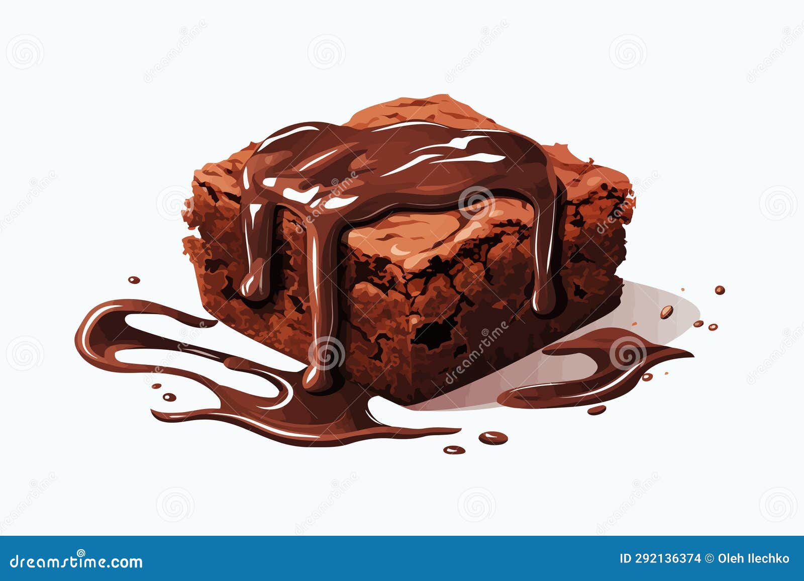 Brownie Vector Flat Minimalistic Isolated Vector Style Illustration ...