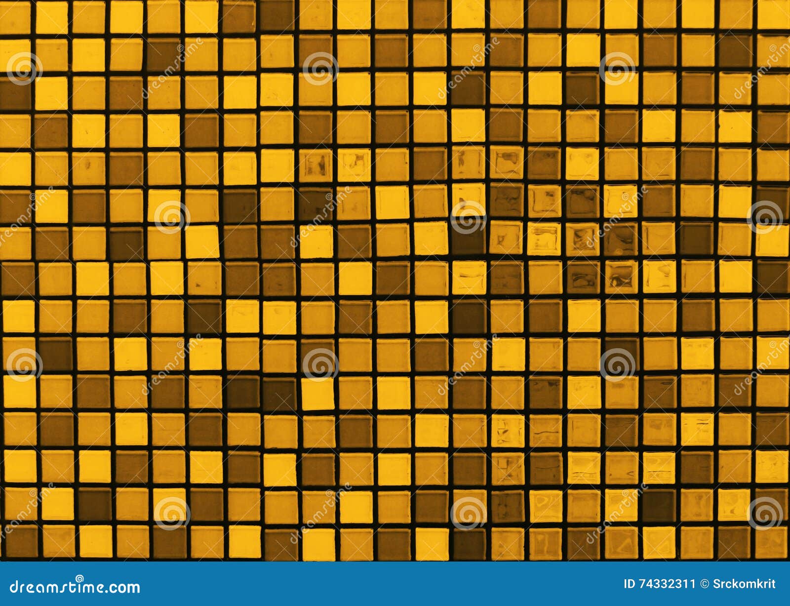 Brownish Tone Mosaic Tile Background Stock Image - Image of macro ...