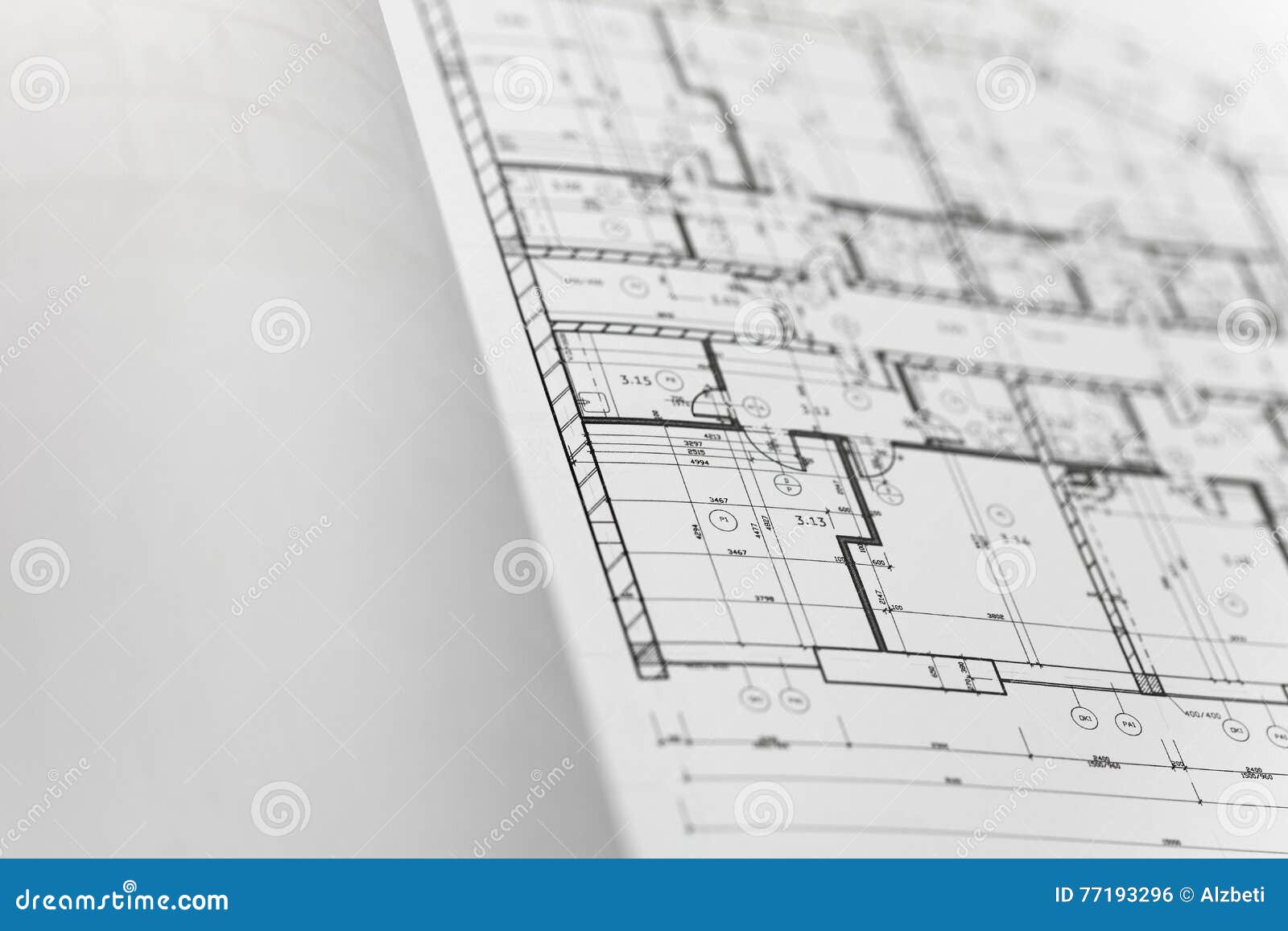 Browse through Architectonic Portfolio Stock Photo - Image of plan ...