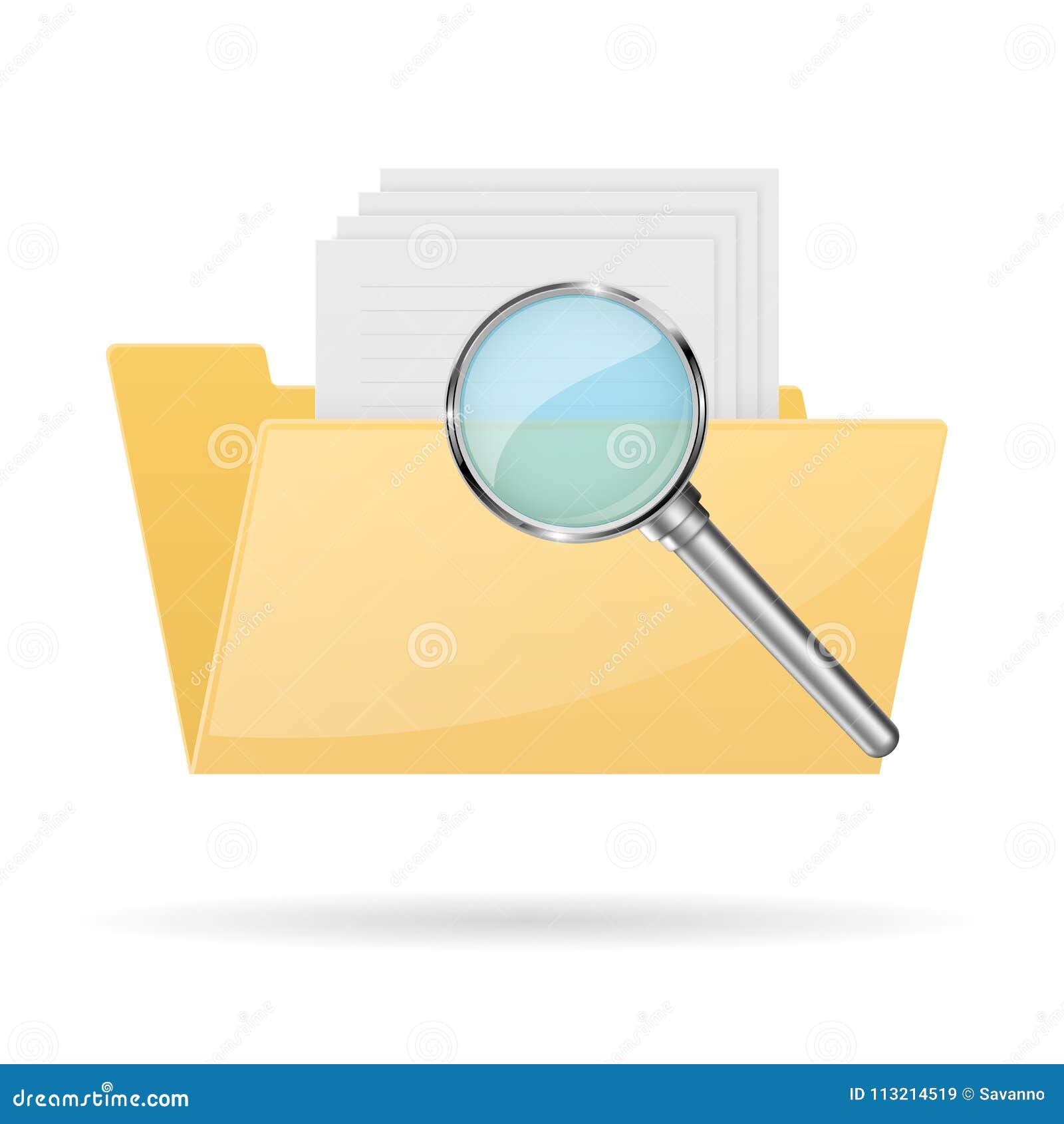 Browse folder icon stock vector. Illustration of archive - 113214519
