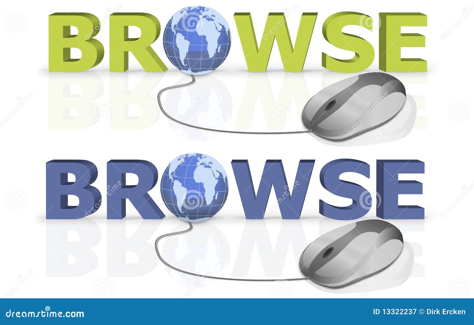 Browse Search Surf the Internet Connection Stock Illustration ...