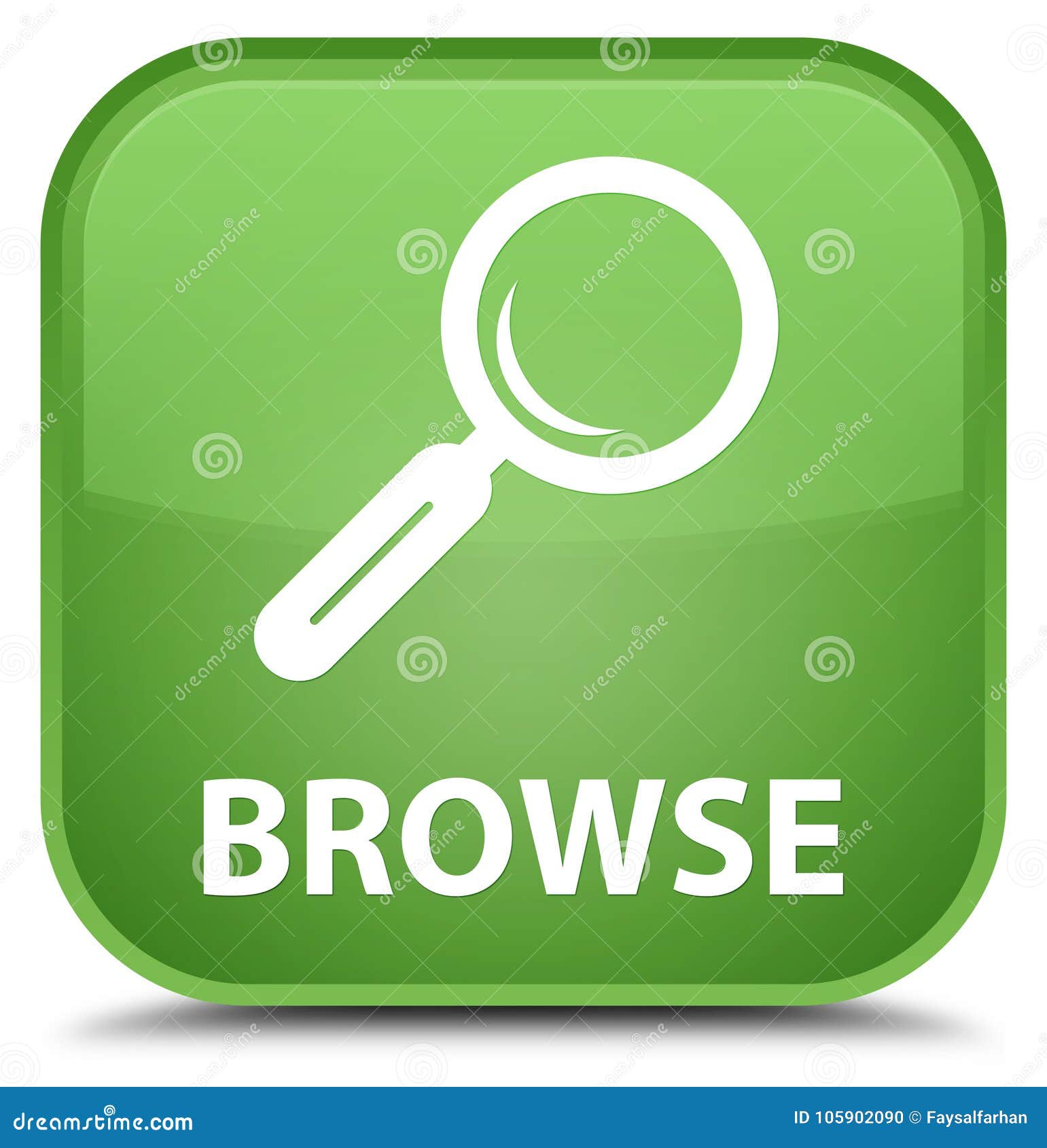 Browse Special Soft Green Square Button Stock Illustration ...