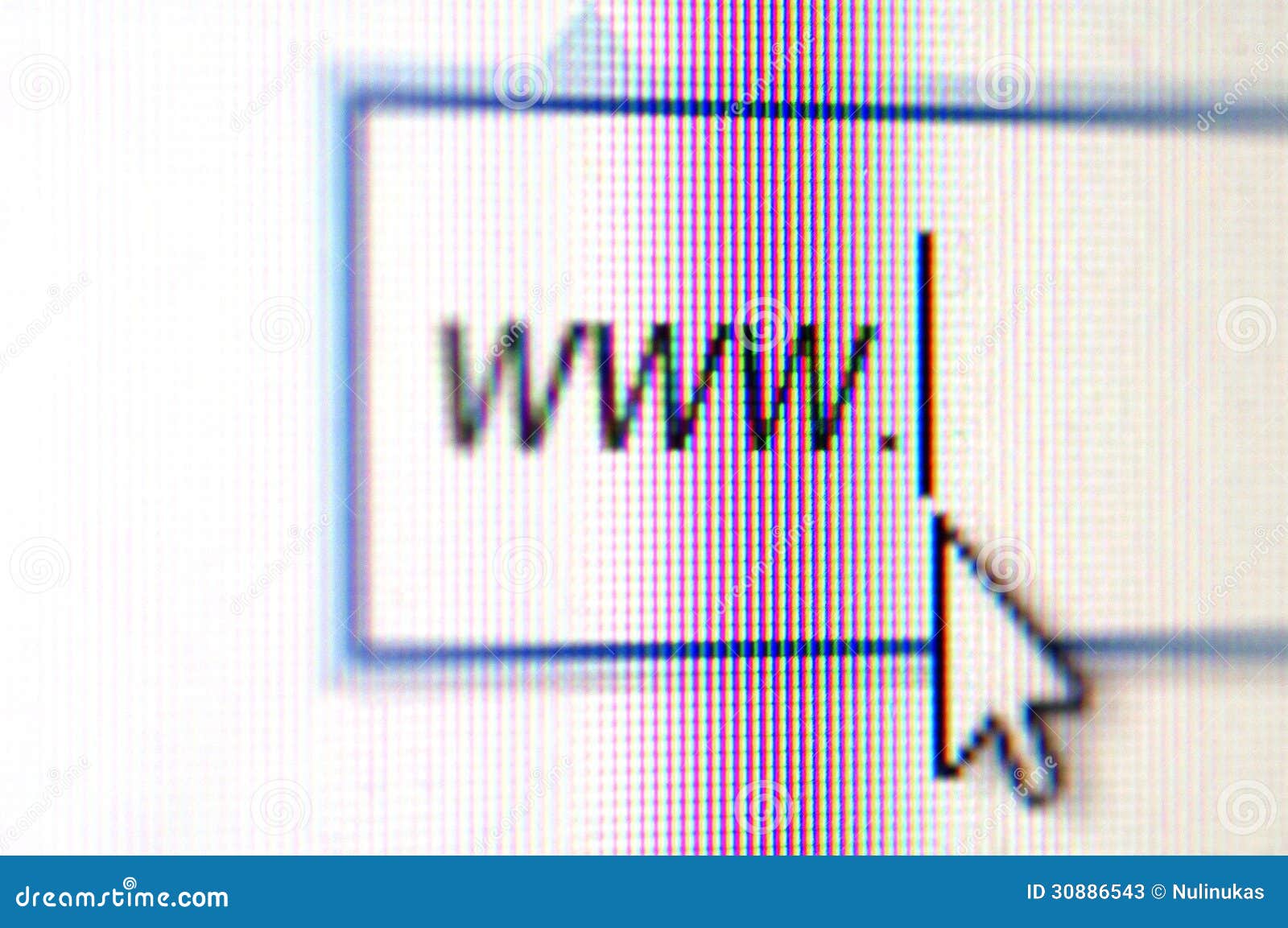 Browser Address on Computer Screen Stock Image - Image of world ...