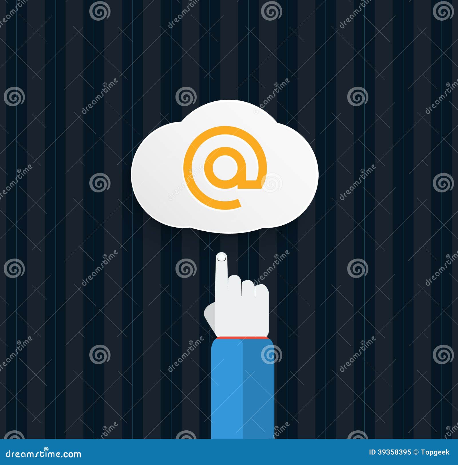 Browser cloud in flat stock vector. Illustration of domain - 39358395