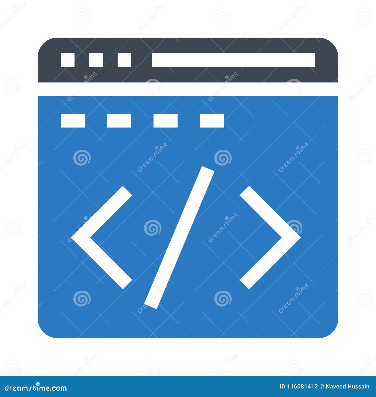 Browser Coding File Glyphs Double Color Icon Stock Illustration ...