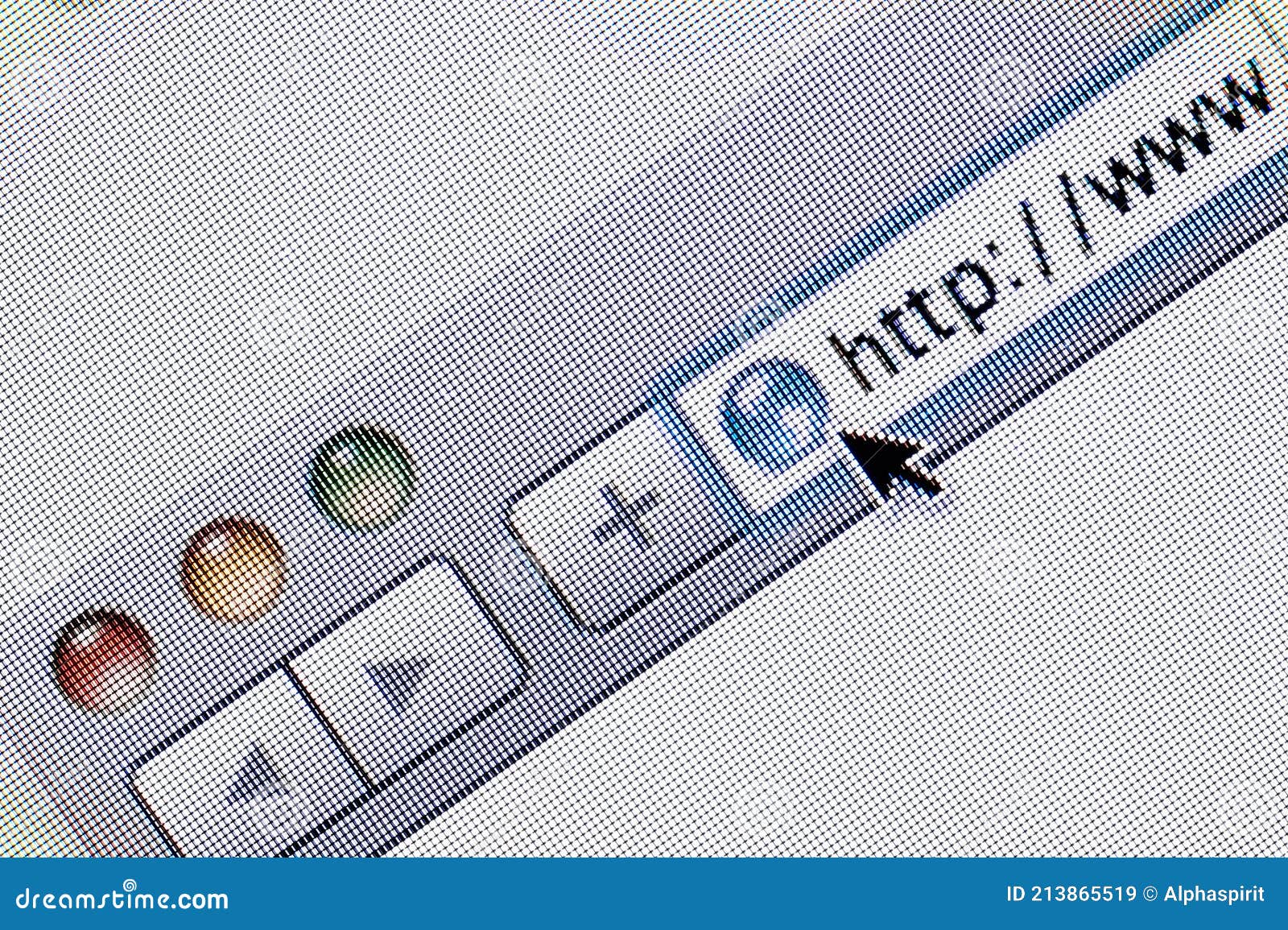 Browser of Computer Ready To Read a Website that Start with Www Stock ...