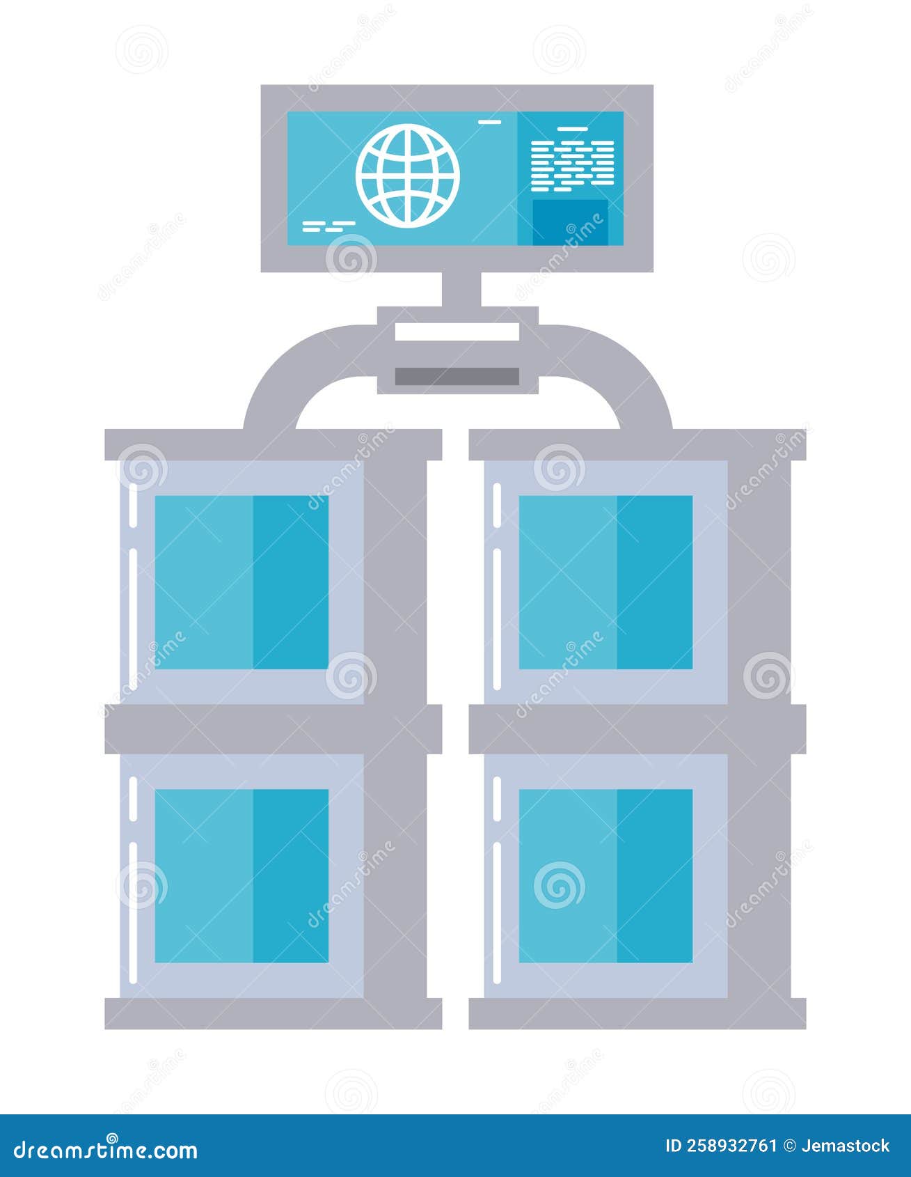 Browser data server stock vector. Illustration of searching - 258932761