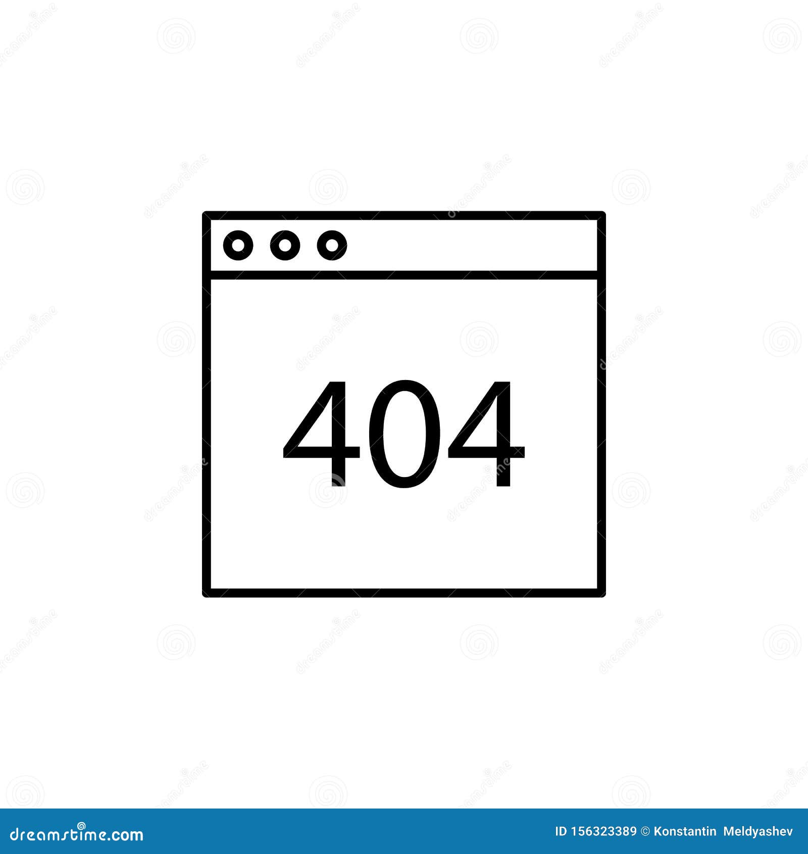 Browser, Error Icon. Simple Outline Vector of Web Design Development ...