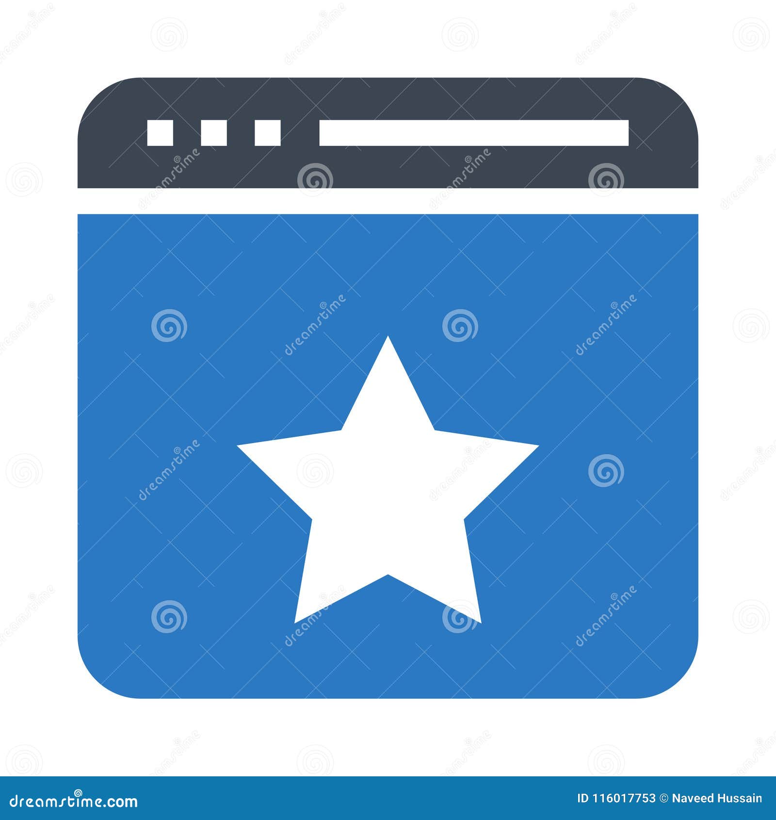 Browser Favorite Glyphs Double Color Icon Stock Illustration ...