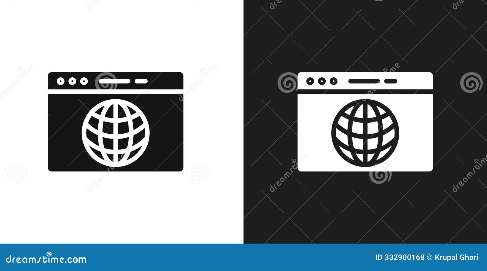 Browser Icon Logo Set Vector Stock Vector - Illustration of technology ...