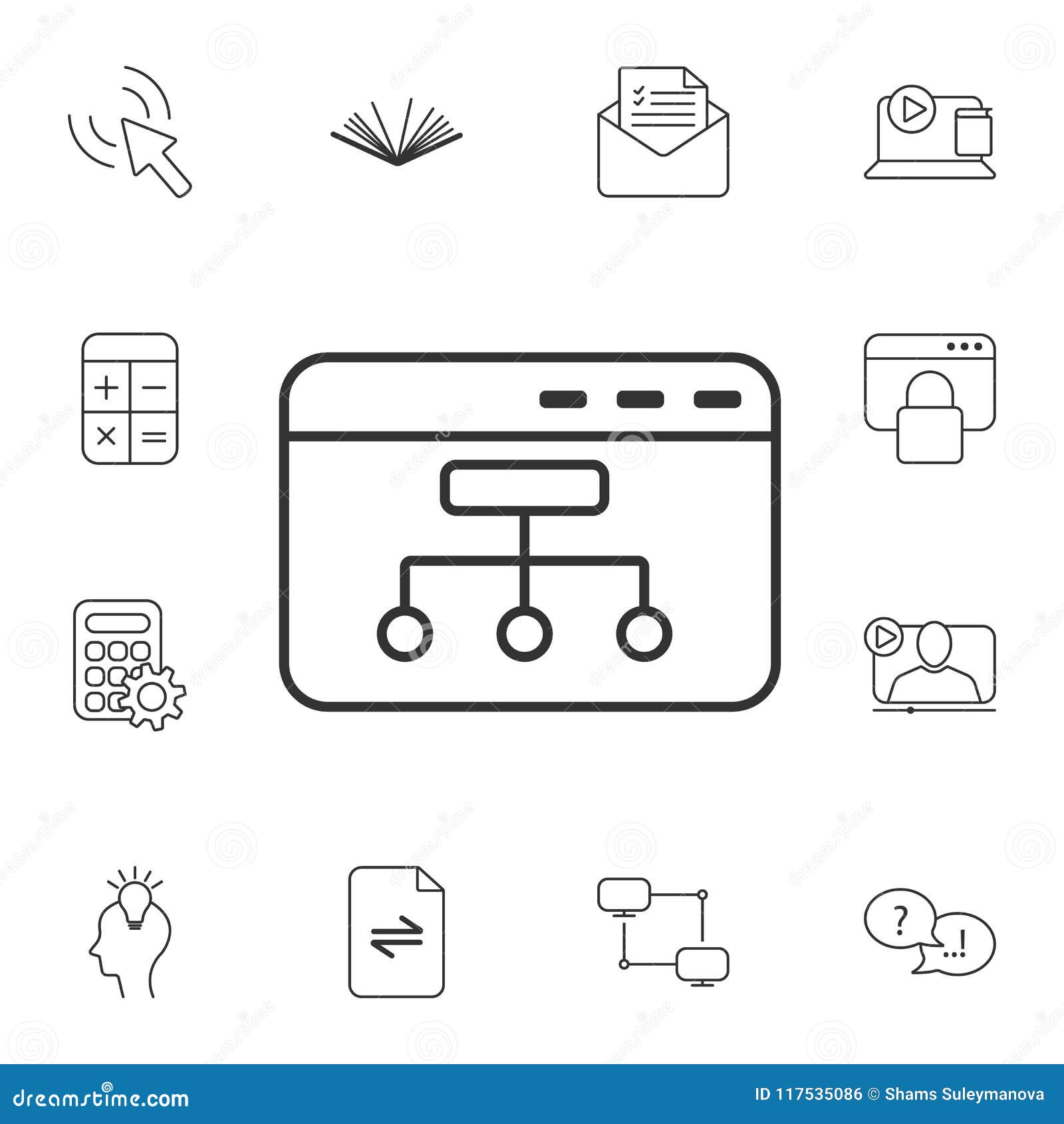 Browser Icon. Simple Element Illustration. Browser Symbol Design From ...