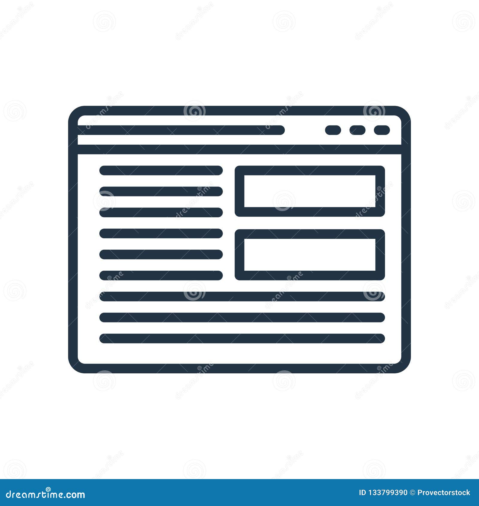 Browser Icon Vector Isolated on White Background, Browser Sign Stock ...