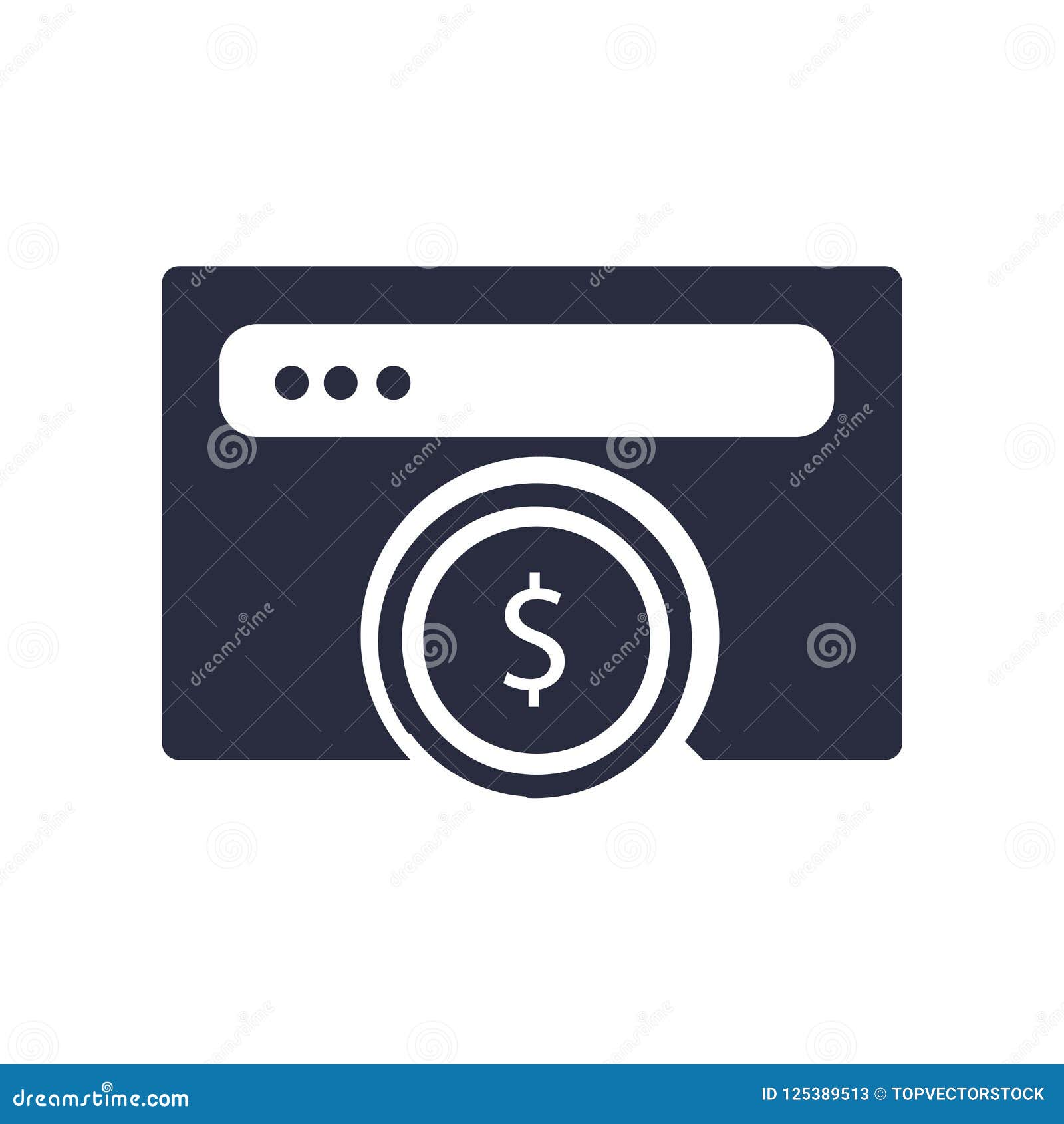 Browser Icon Vector Sign and Symbol Isolated on White Background Stock ...