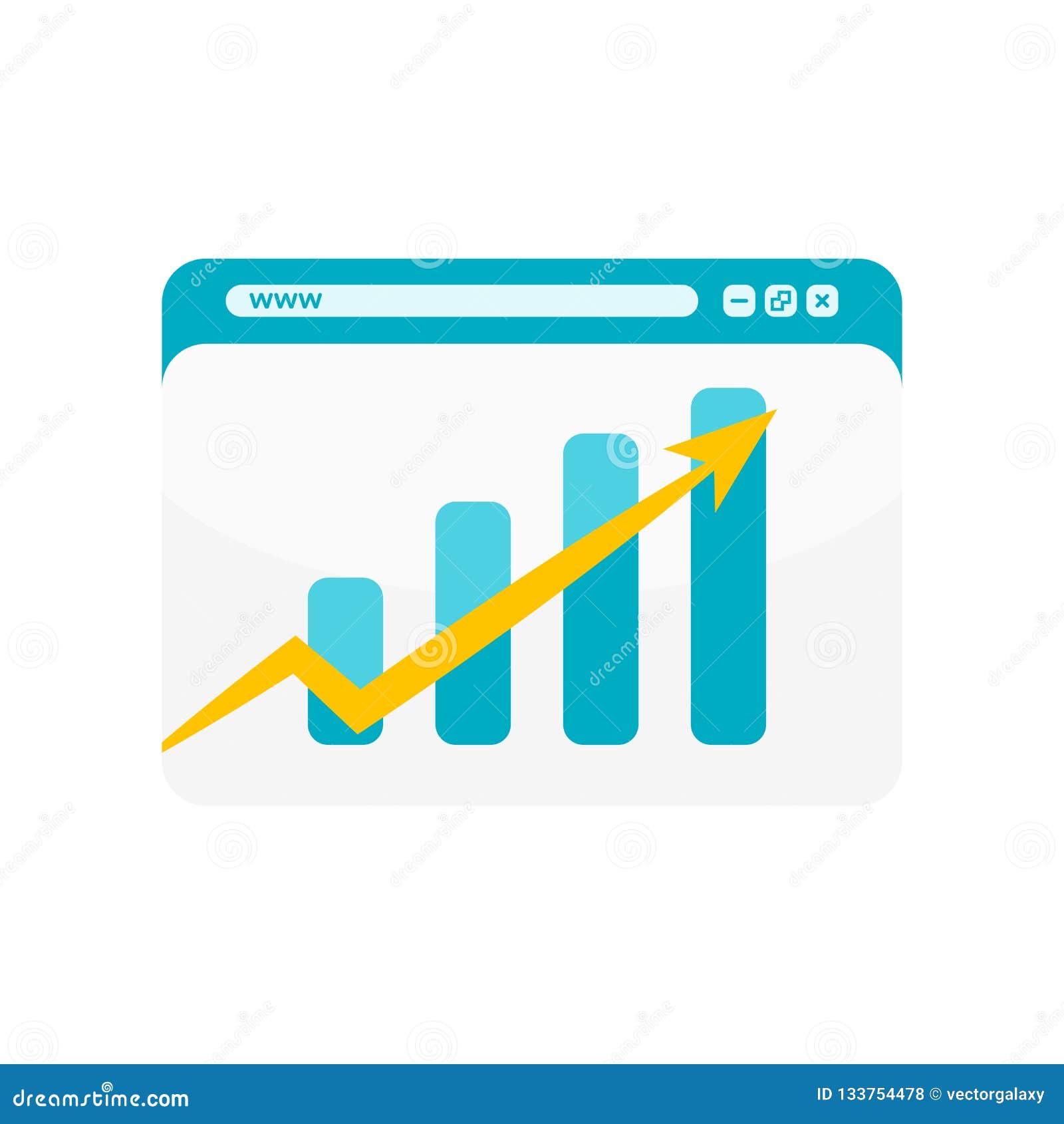 Browser Icon Vector Sign and Symbol Isolated on White Background Stock ...