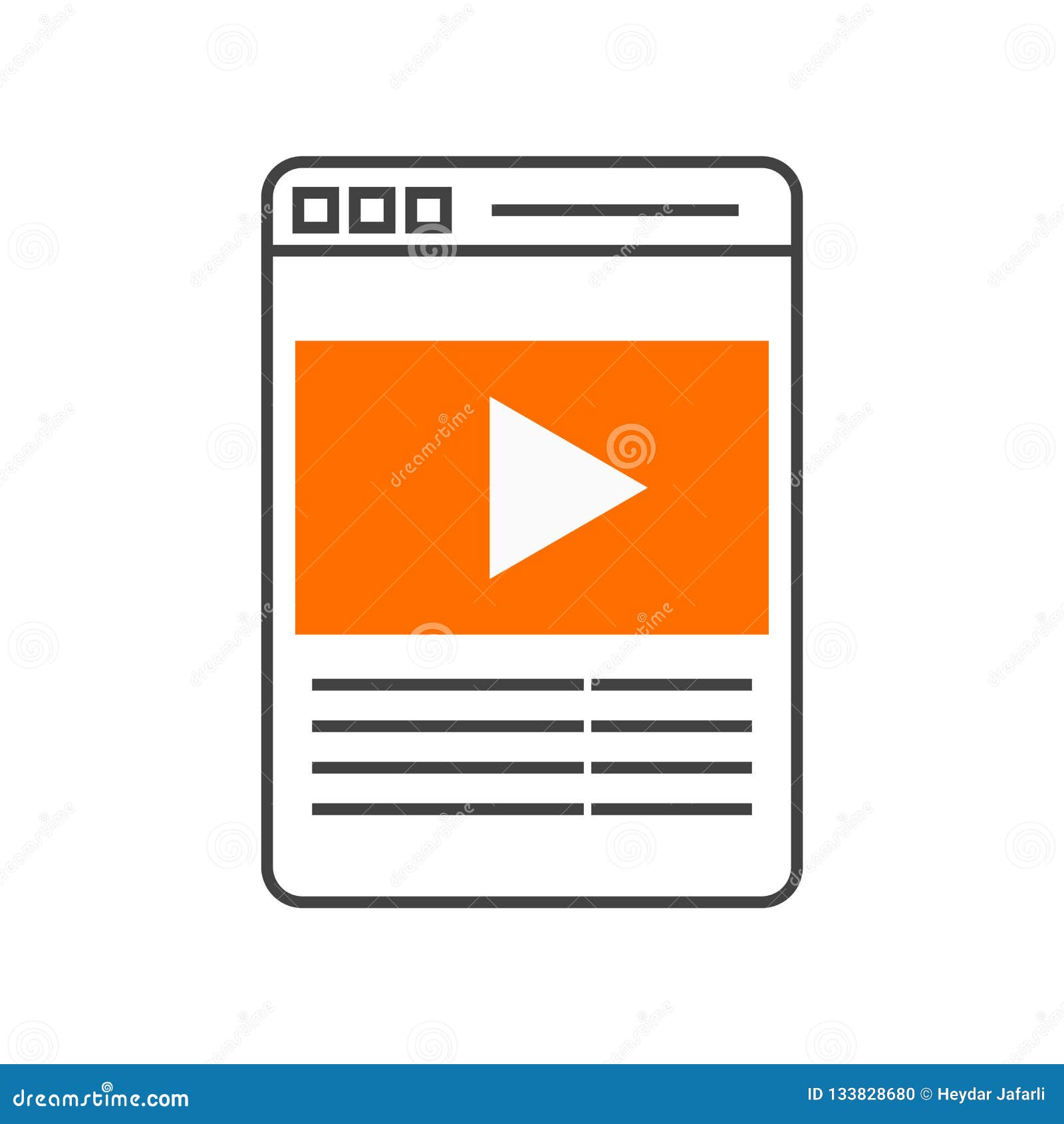 Browser Icon Vector Sign and Symbol Isolated on White Background Stock ...