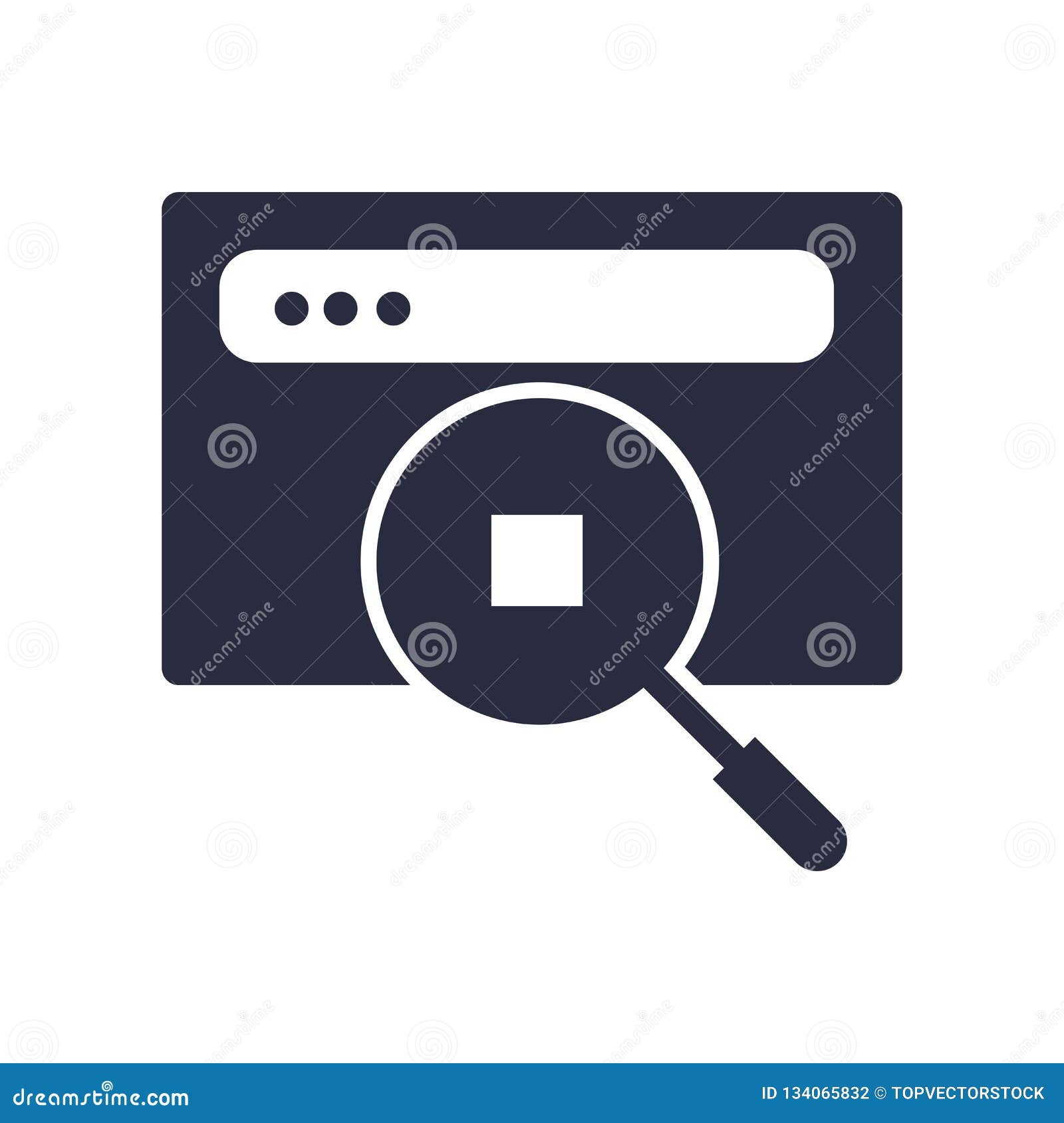 Browser Icon Vector Sign and Symbol Isolated on White Background ...