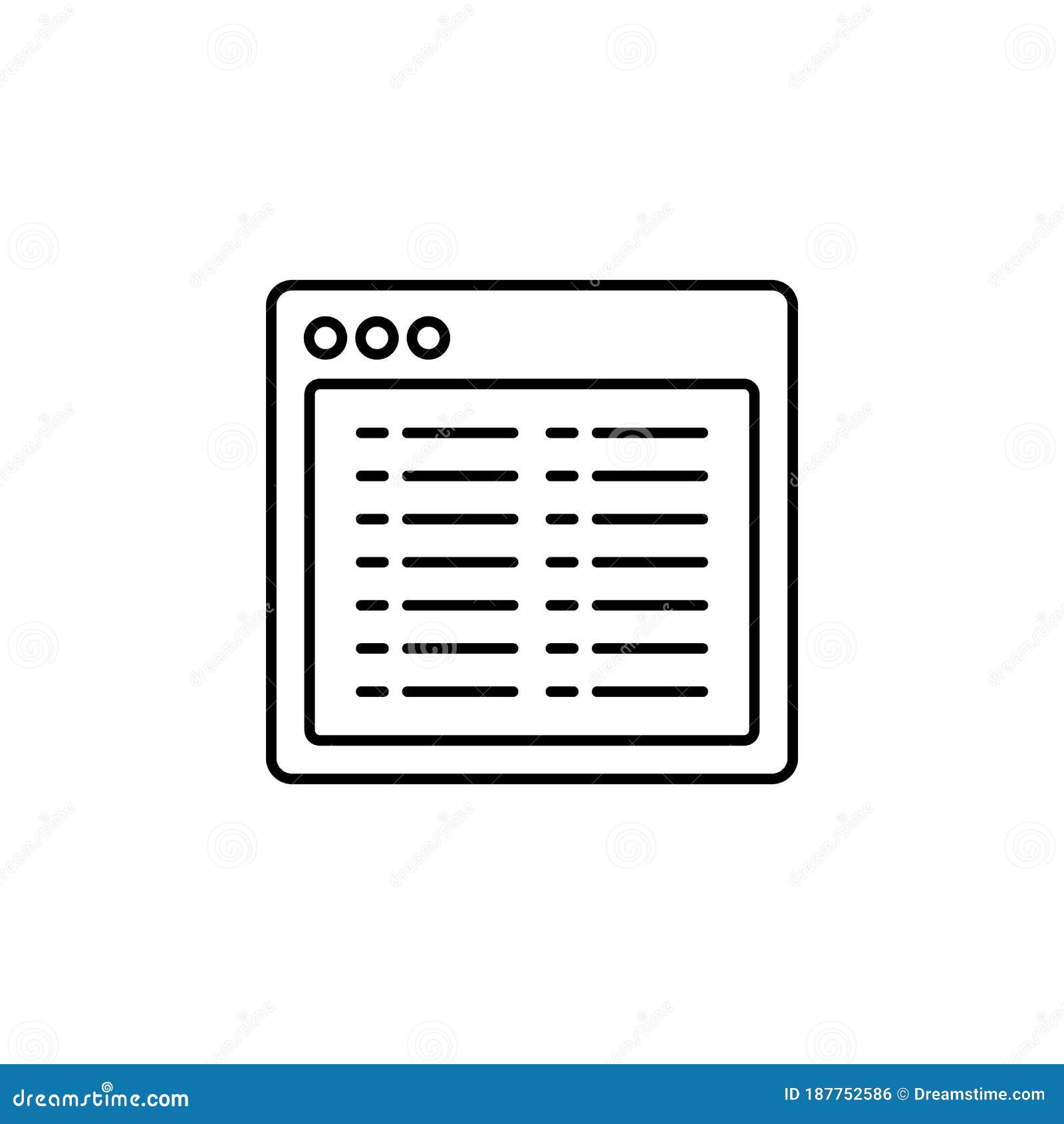 Browser List Webpage Icon. Element of Internet Browser for Mobile ...