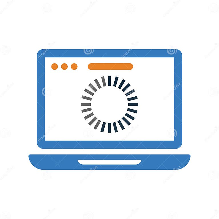 Browser, Loading, Page Icon. Simple Editable Vector Graphics Stock ...