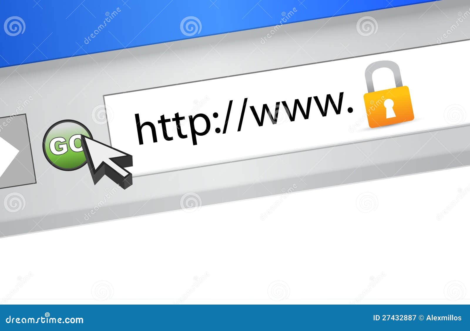 Browser Lock Concept Illustration Design Stock Illustration ...