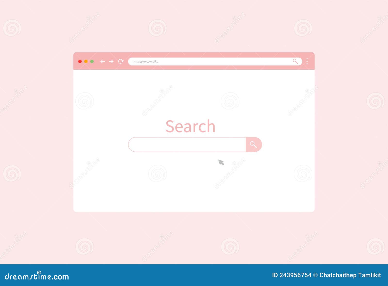 Browser Mockup for Website. Webpage User Interface. Modern Design of ...