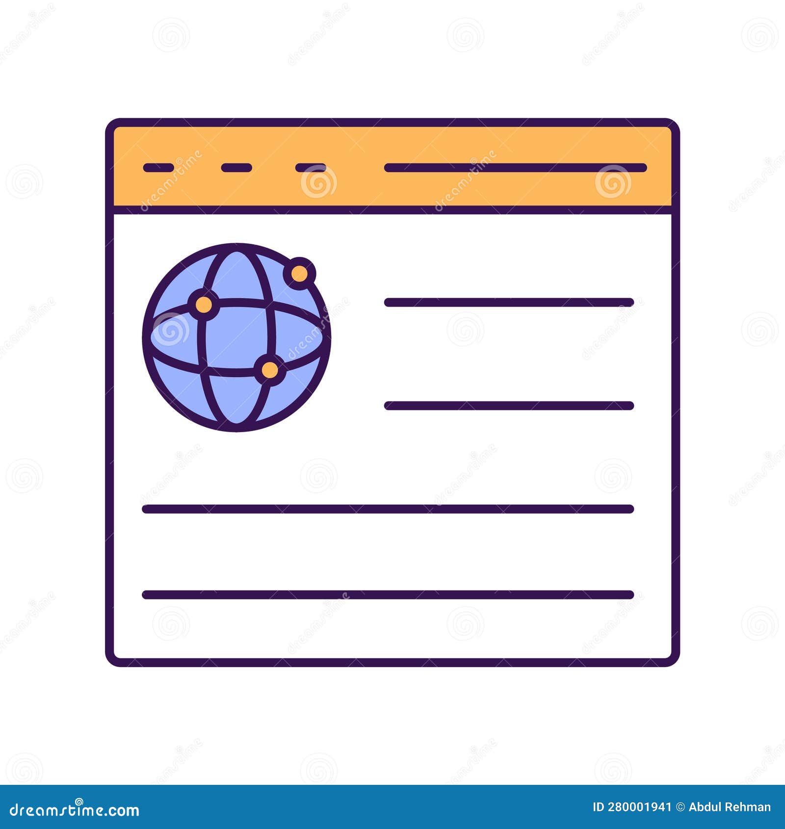 Browser Outline with Colors Fill Vector Icon that Can Easily Edit or ... Browser Outline with Colors Fill Vector Icon that Can Easily Edit or ...