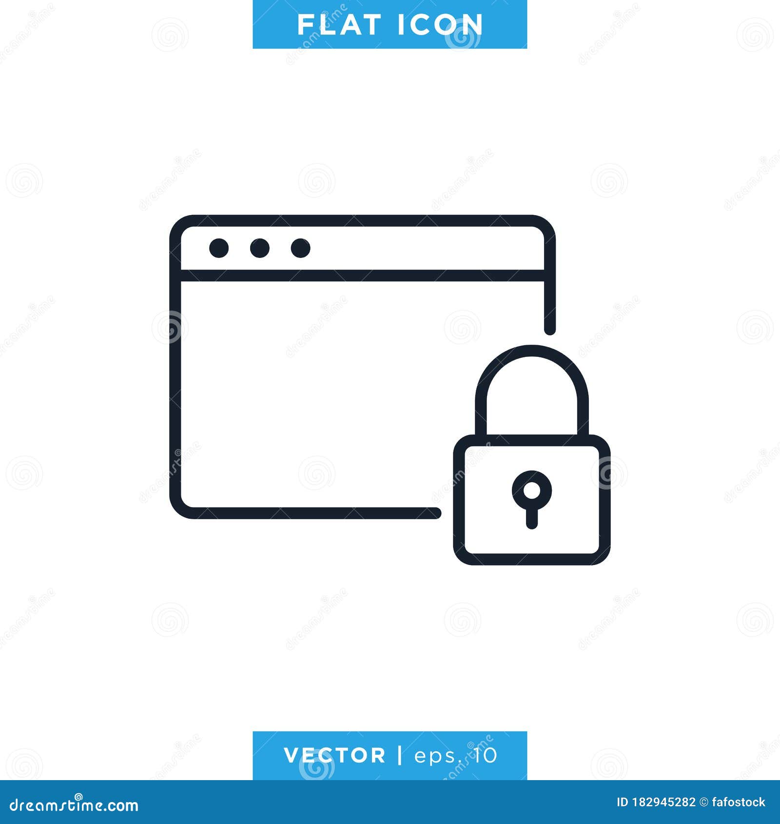 Browser Icon Vector Design Template. Stock Vector - Illustration of ...
