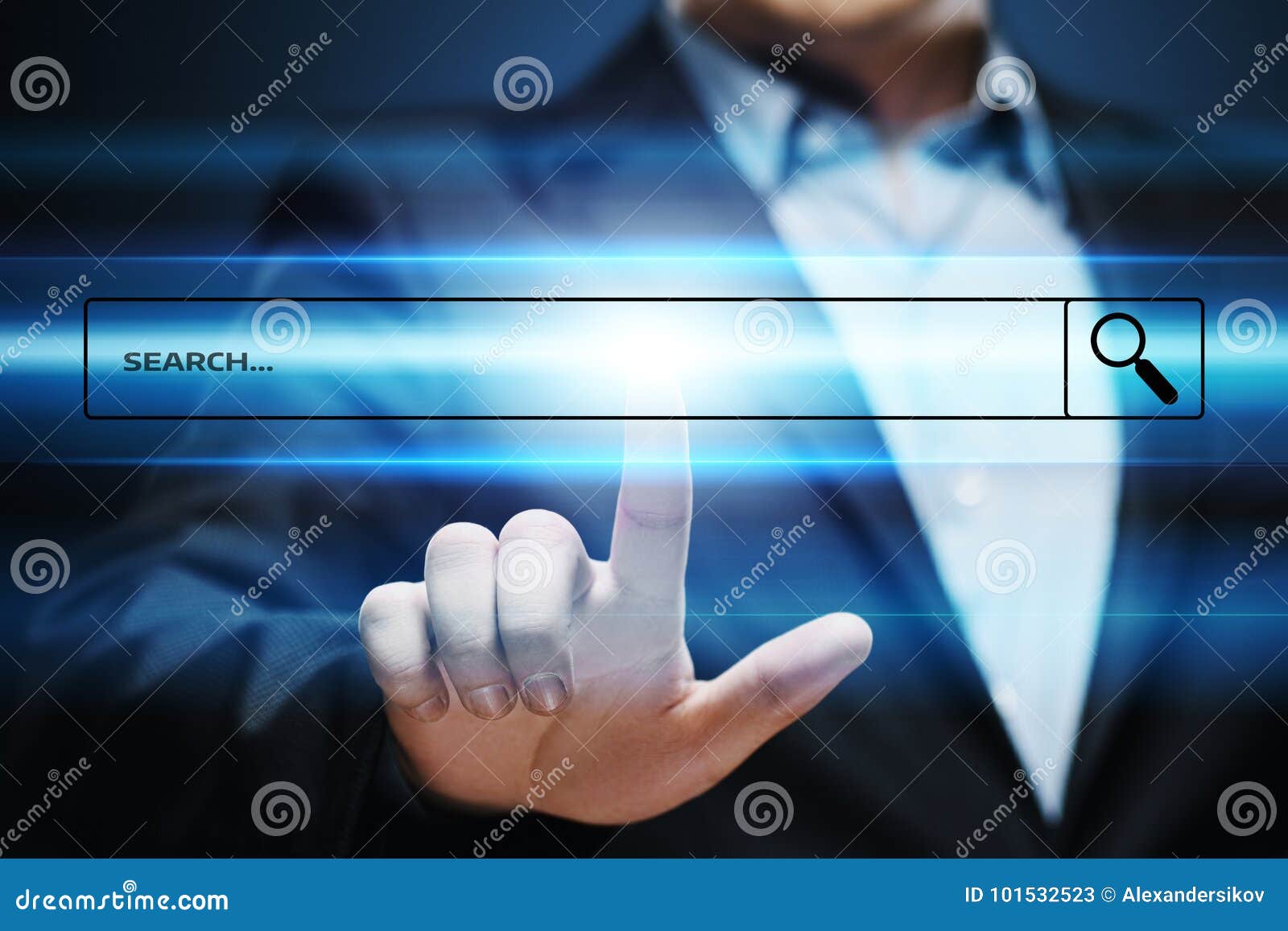 Browser Search Bar Business Internet Network Web Technology Concept ...