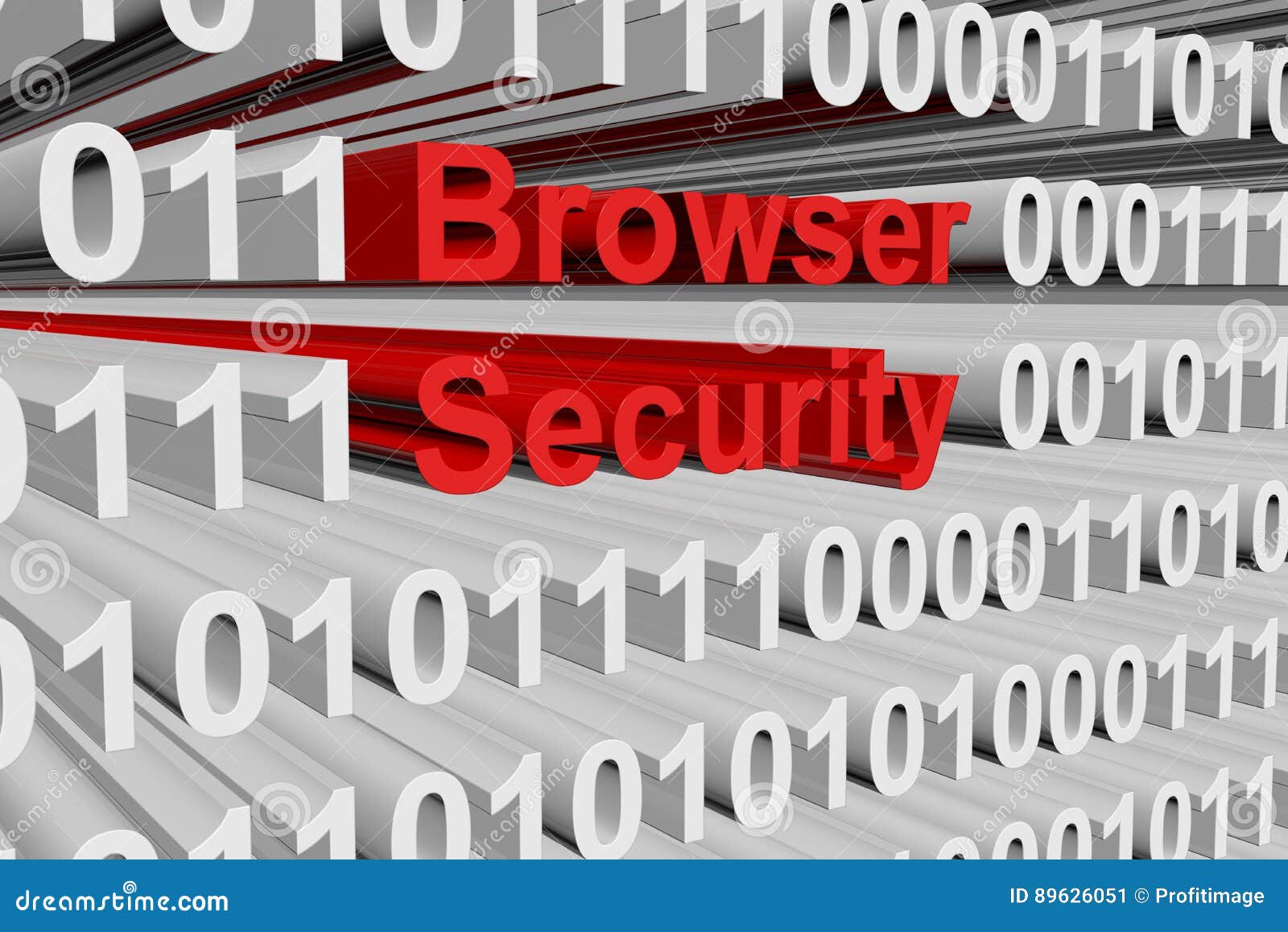 Browser security stock illustration. Illustration of render - 89626051