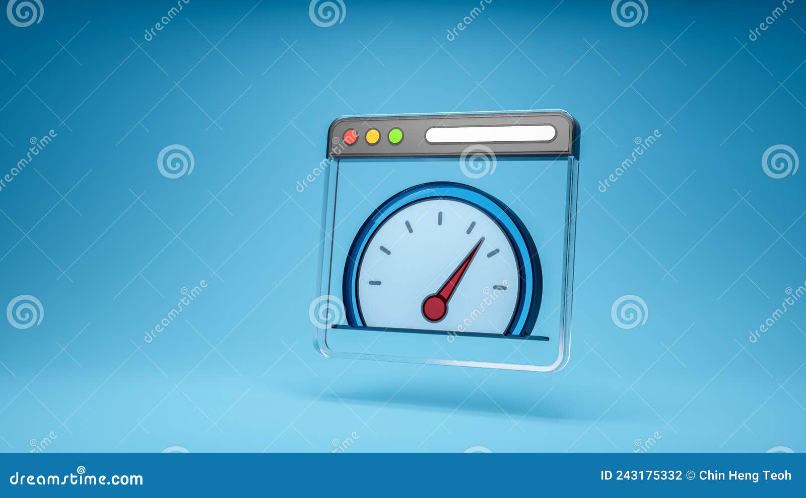 Browser Speed, Webpage Speed, Internet Speed Test Symbol. 3d Icon on ...