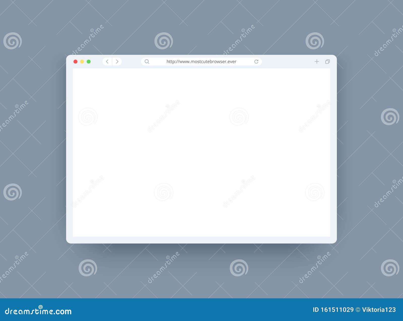 Browser Template Set in Light Theme for Website, Laptop and Computer ...