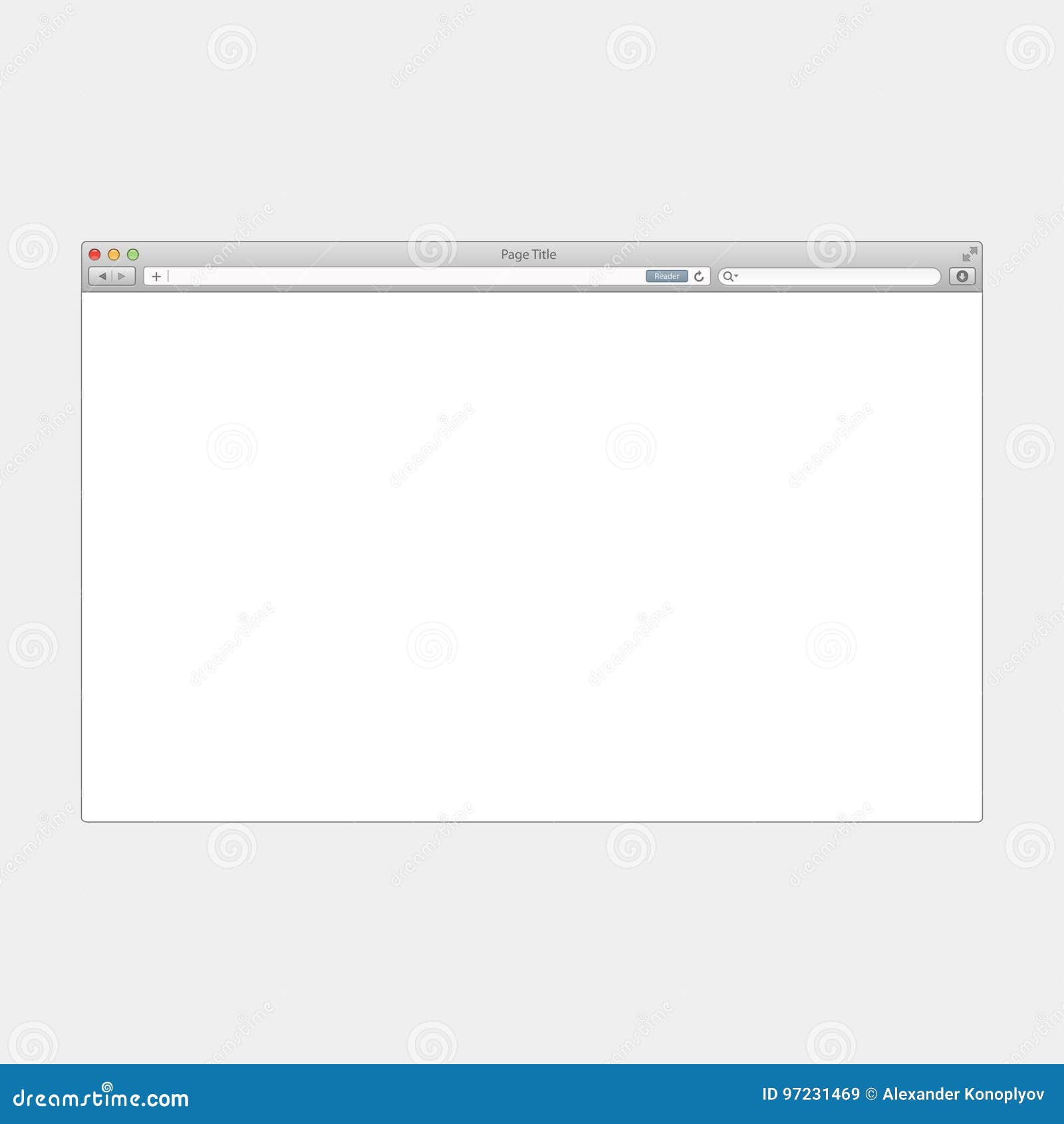 Browser Template Set In Light Theme For Website, Laptop And Computer ...
