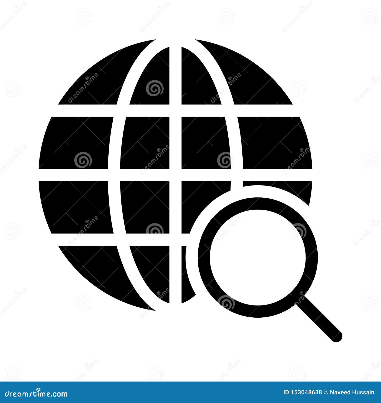 Browser Glyph Flat Vector Icon Stock Vector - Illustration of earth ...