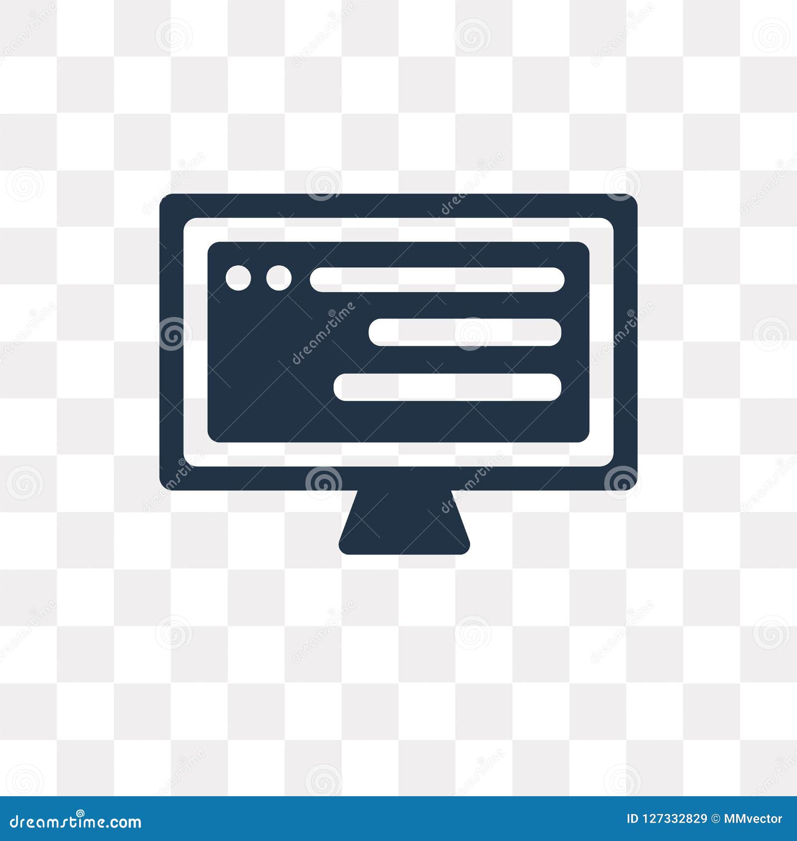 Browser Vector Icon Isolated on Transparent Background, Browser Stock ...