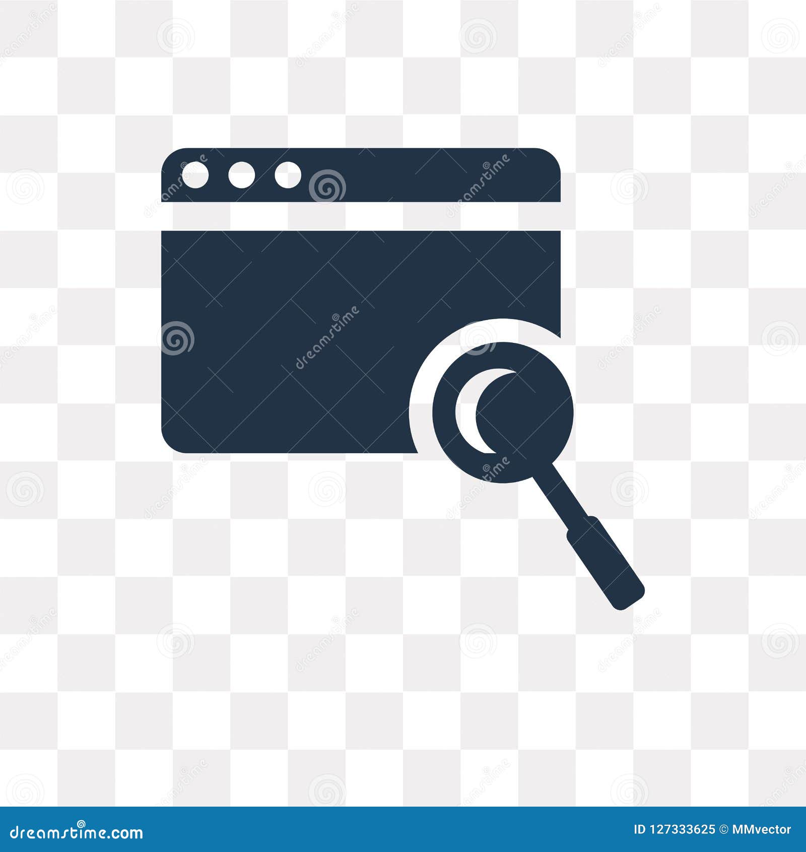 Browser Vector Icon Isolated on Transparent Background, Browser Stock ...