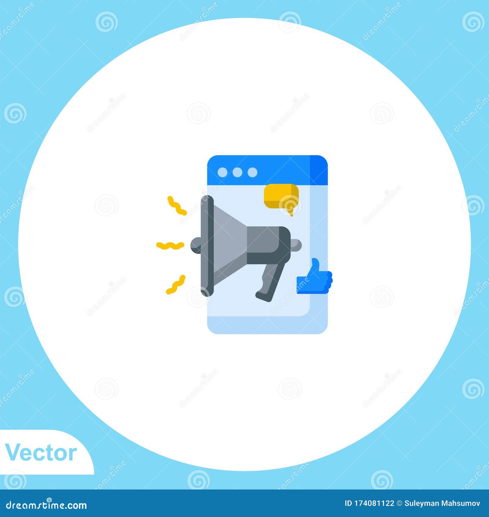 Browser Vector Icon Sign Symbol Stock Vector - Illustration of page ...