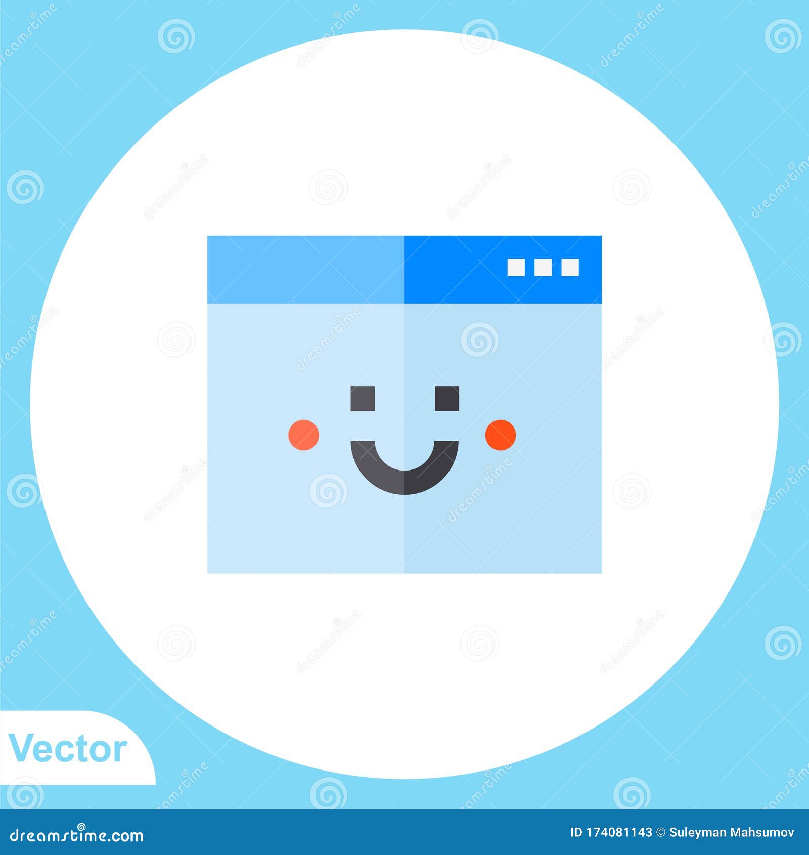 Browser Vector Icon Sign Symbol Stock Vector - Illustration of arrow ...