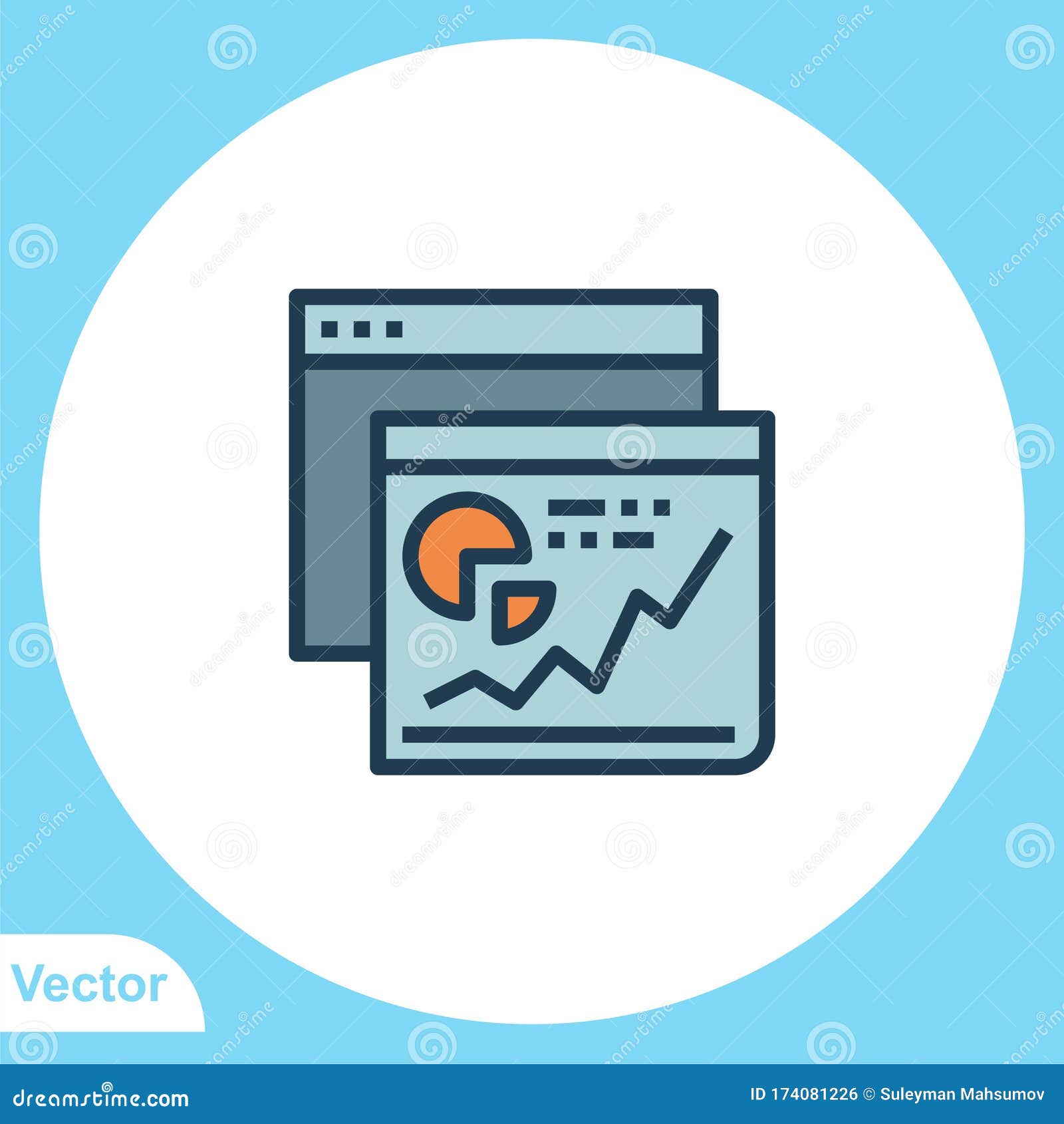 Browser Vector Icon Sign Symbol Stock Vector - Illustration of ...