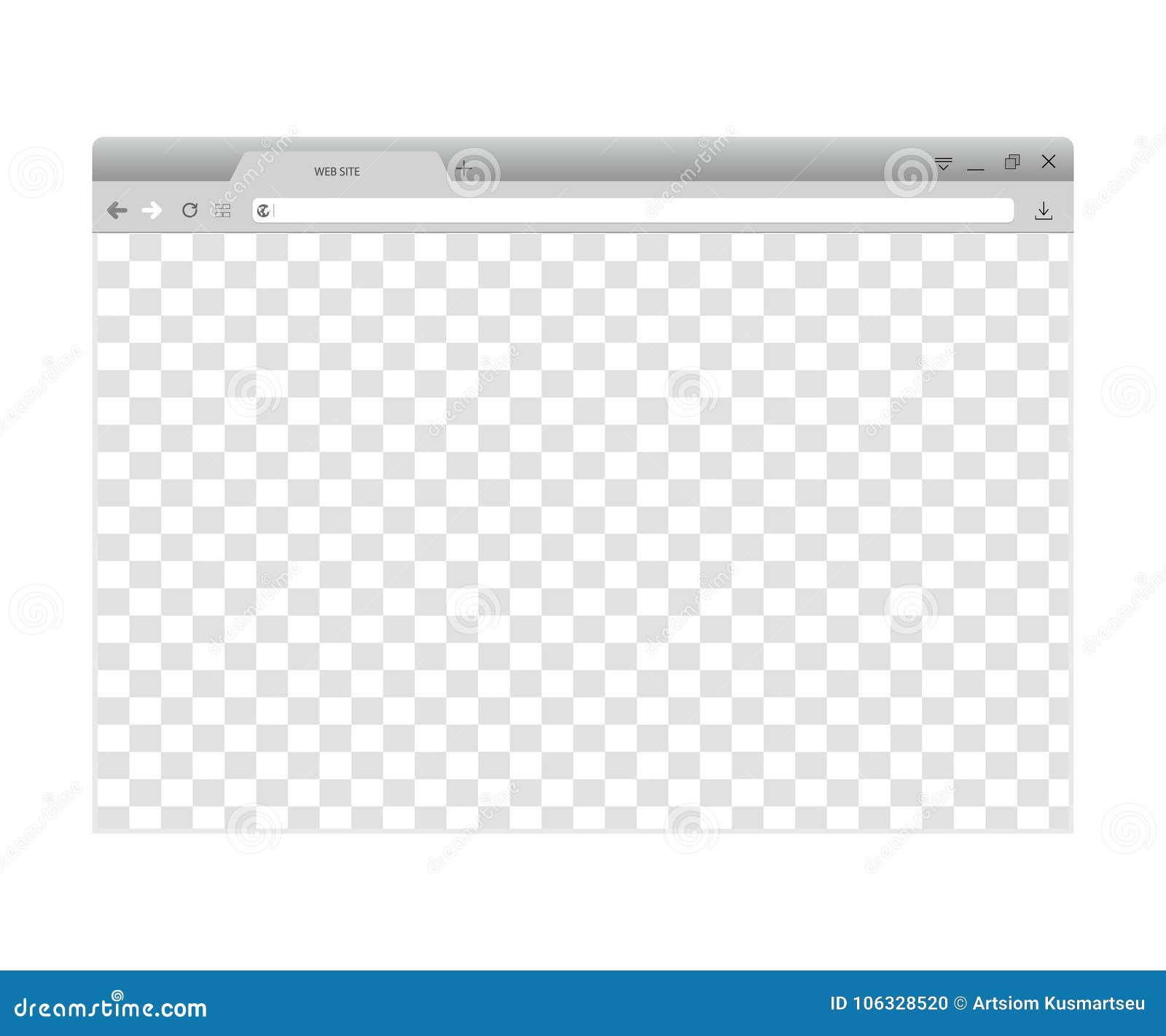 Simple Blank Browser Window Mockup Stock Vector - Illustration of ... Simple Blank Browser Window Mockup Stock Vector - Illustration of ...