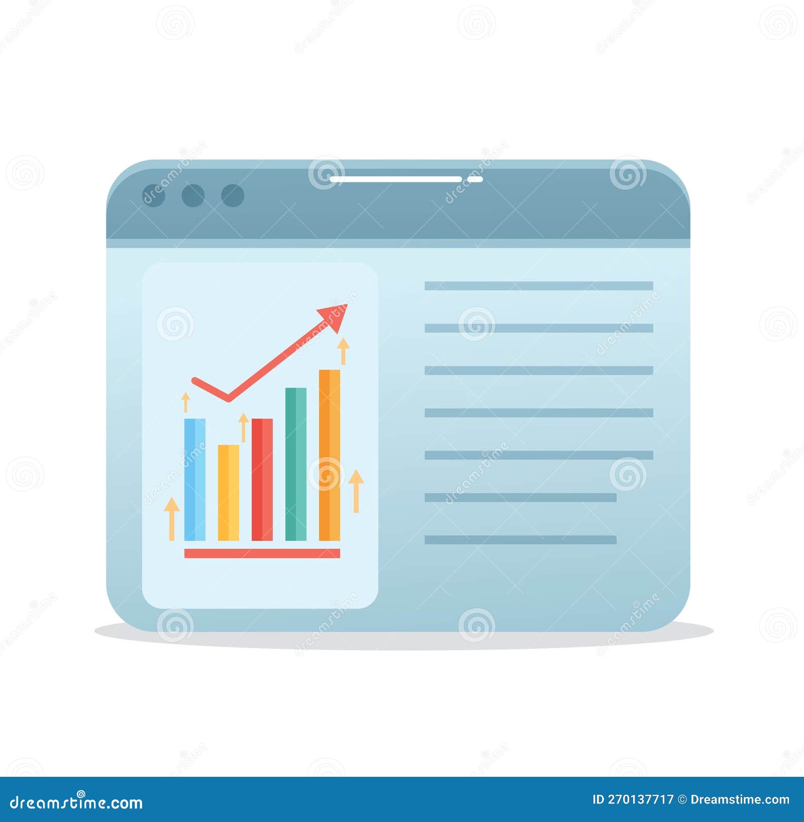 Browser Window Cartoon Vector Illustration Stock Vector - Illustration ...