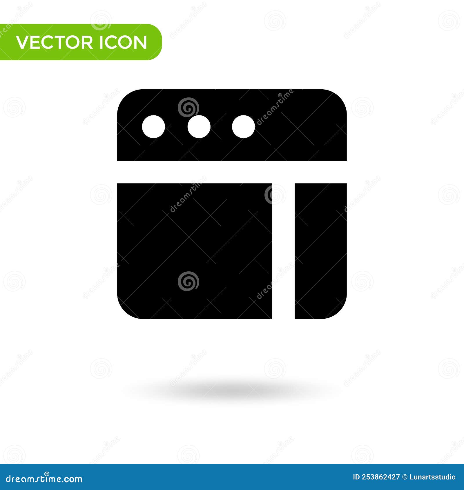 Browser Window Icon. Minimal and Creative Icon Isolated on White ...