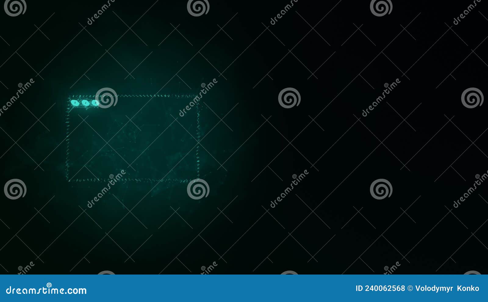 Browser Window Icon with Plexus Effect. Connected Lines with Dots ...