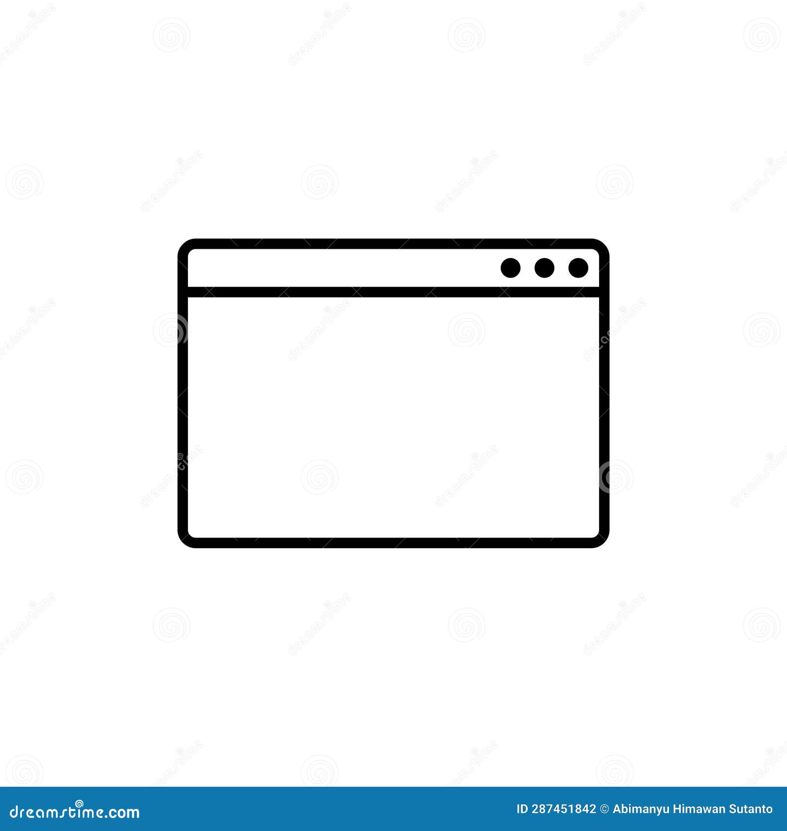 Browser window icon vector stock illustration. Illustration of user ...