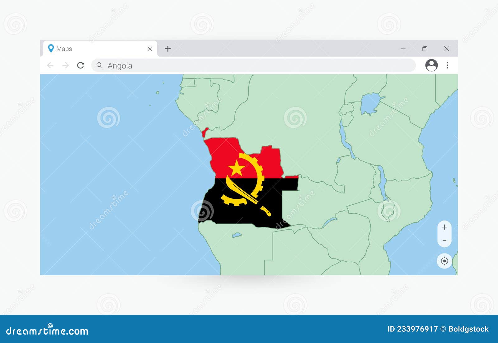 Angola IOT (Internet Of Things). IOT Modern Concept. Stock Image ...