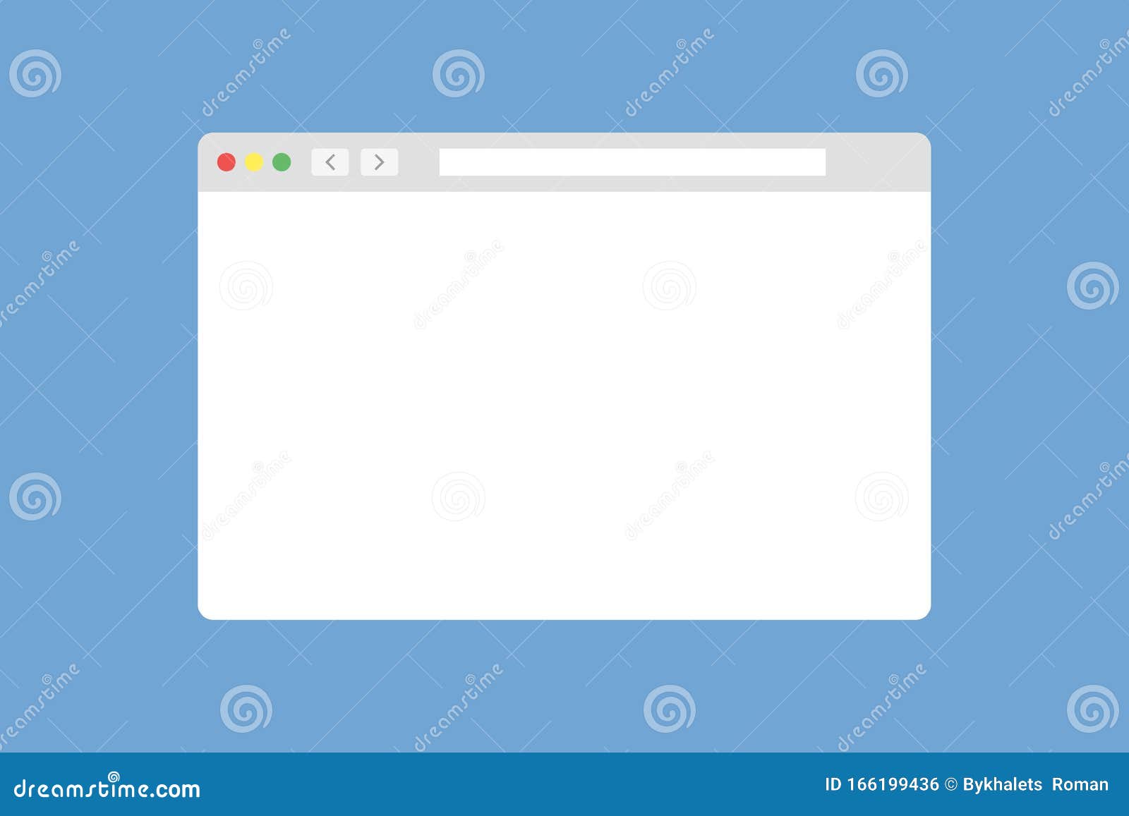 Browser Window Mock Up in Trendy Flat Style. Technology Concept Vector ...