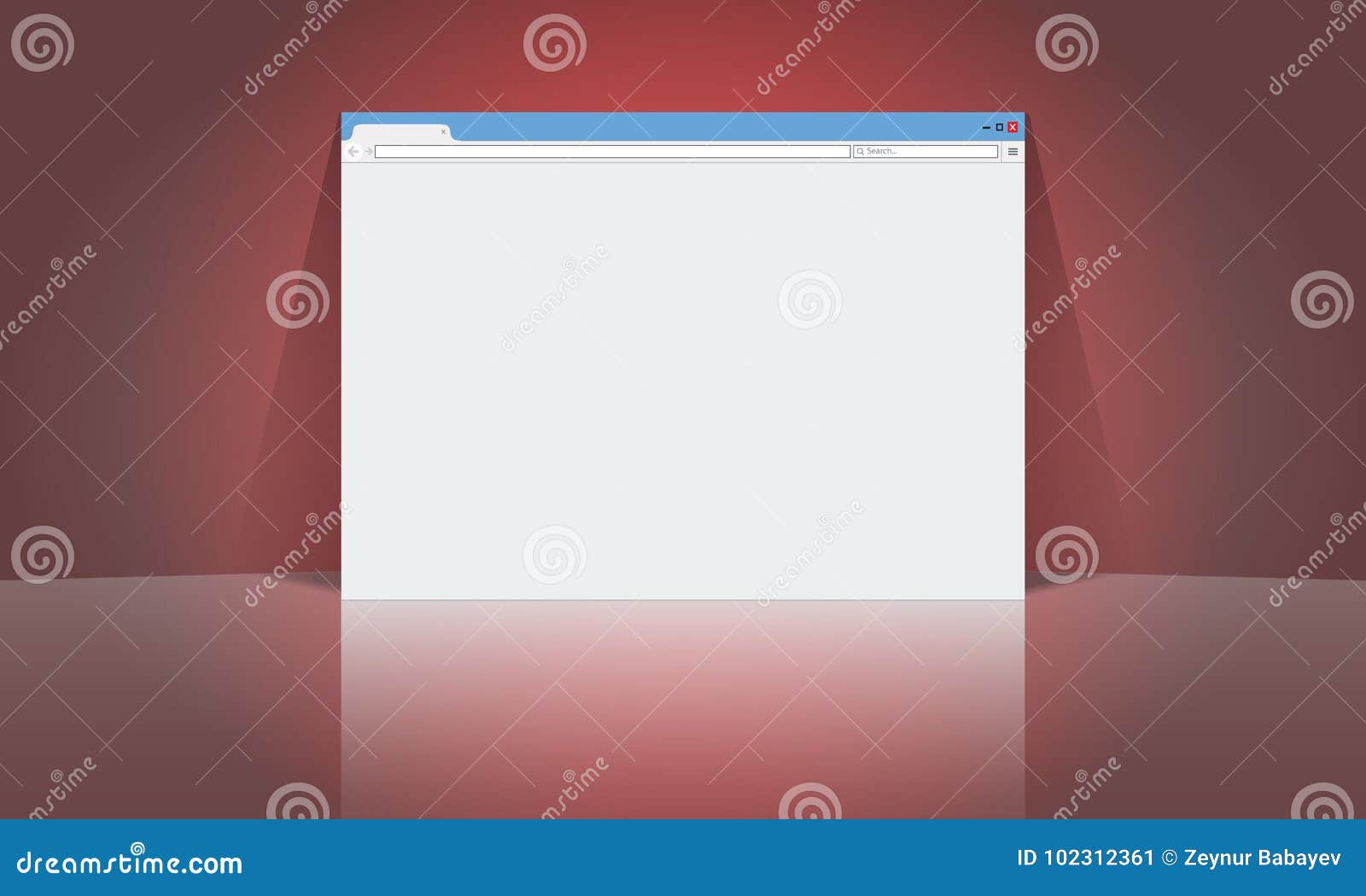 Browser Window Mockup Design Template For Your Advertisement Layout