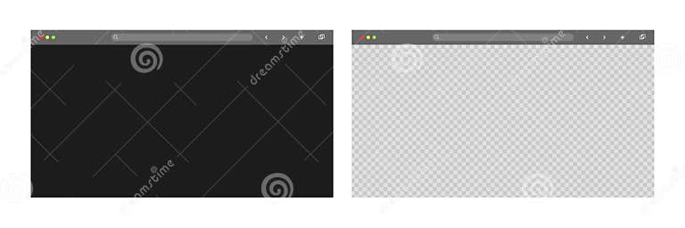 Browser Window Mockup. Website Template Vector Frame Stock Vector ...