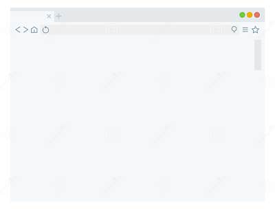 Browser Window Template. Empty Web App Screen Stock Vector ...
